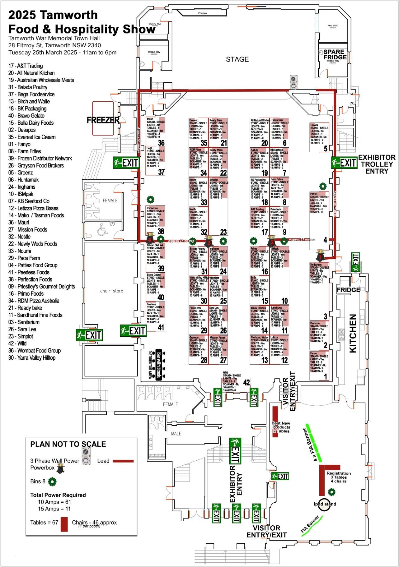 Tamworth 2025 Tradeshow - Bump In Details