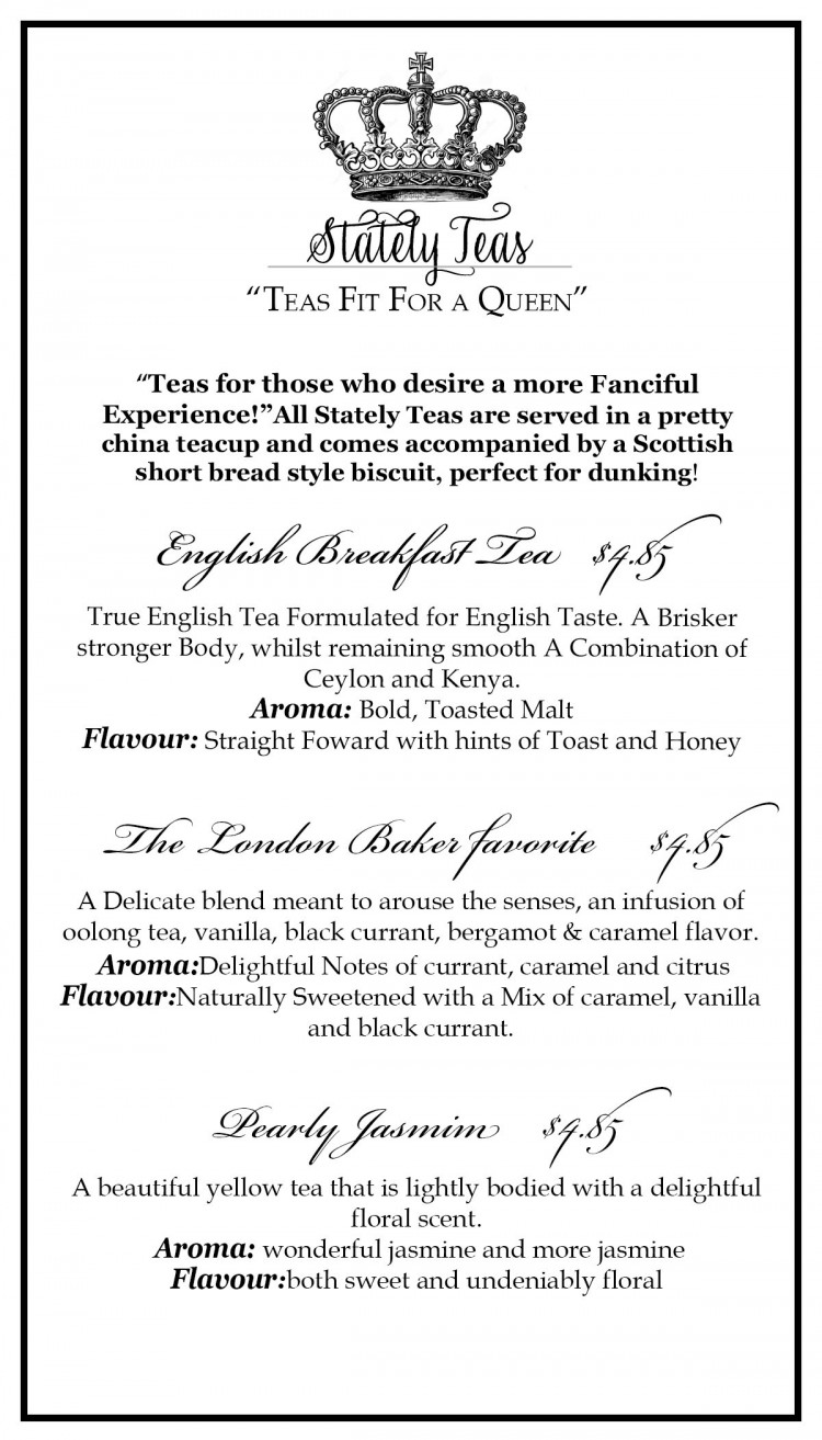 Menu / Providing you with exquisite taste