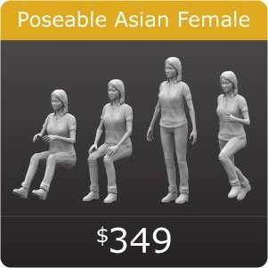 Human CAD model Store- Human models for Solidworks and more