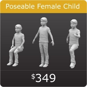 Human CAD model Store- Human models for Solidworks and more