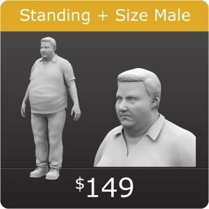 Human CAD model Store- Human models for Solidworks and more