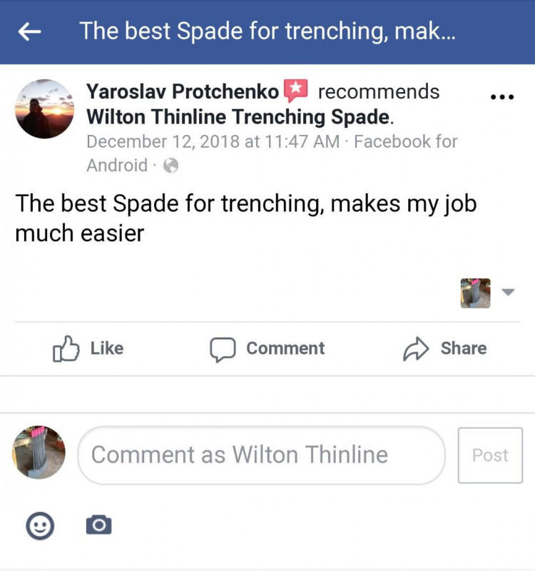 Purchase The Wilton Thinline Trenching Spade. Official Site