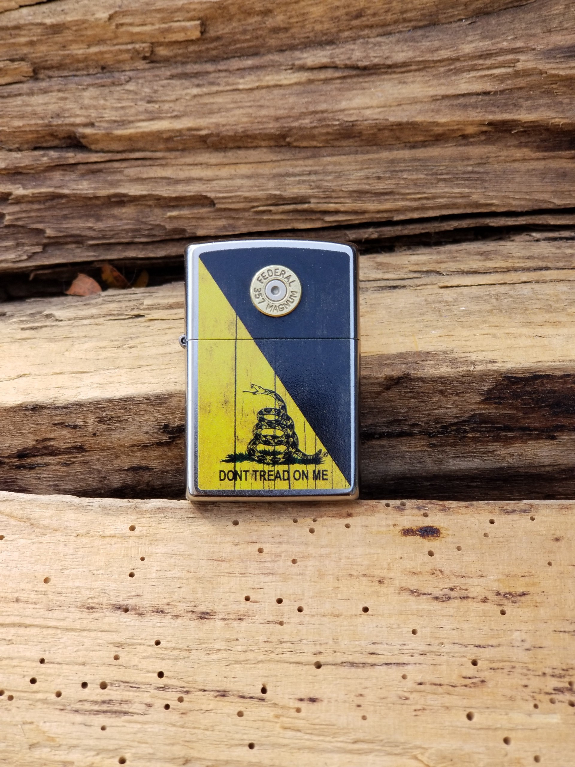 A-Lighter 11 Zippo Bullet Lighter. Dont Tread On Me Yellow and Black ...