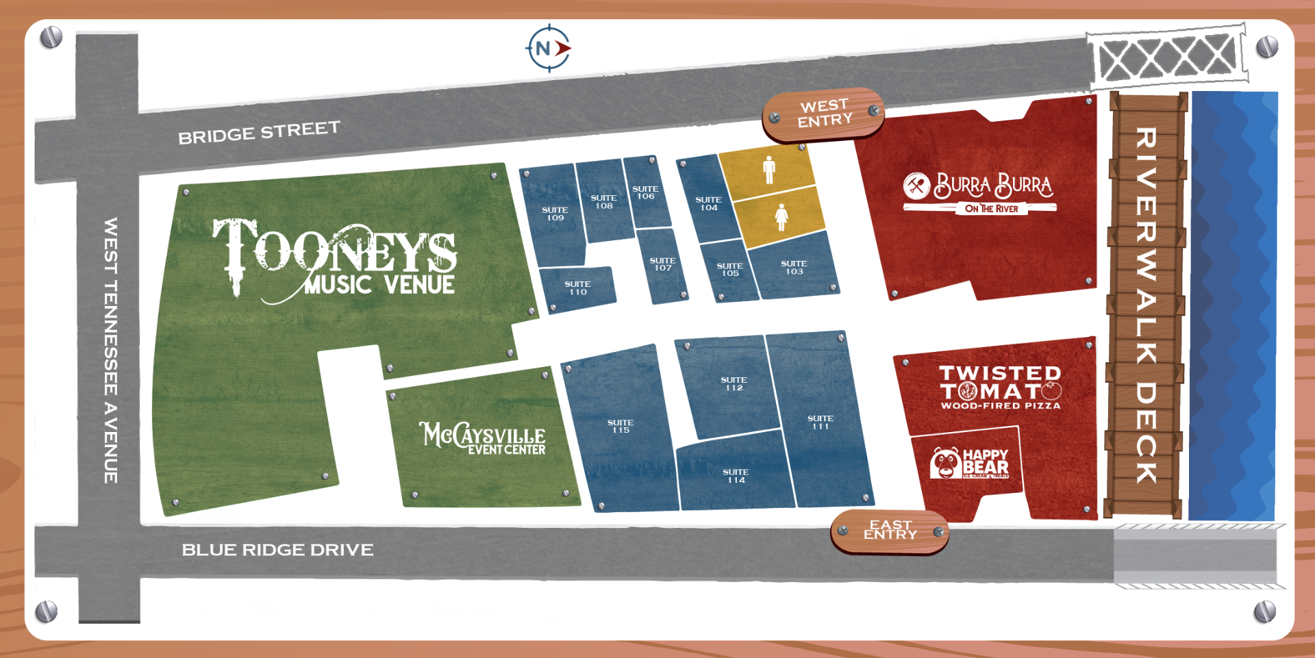 Riverwalk Shops | Map