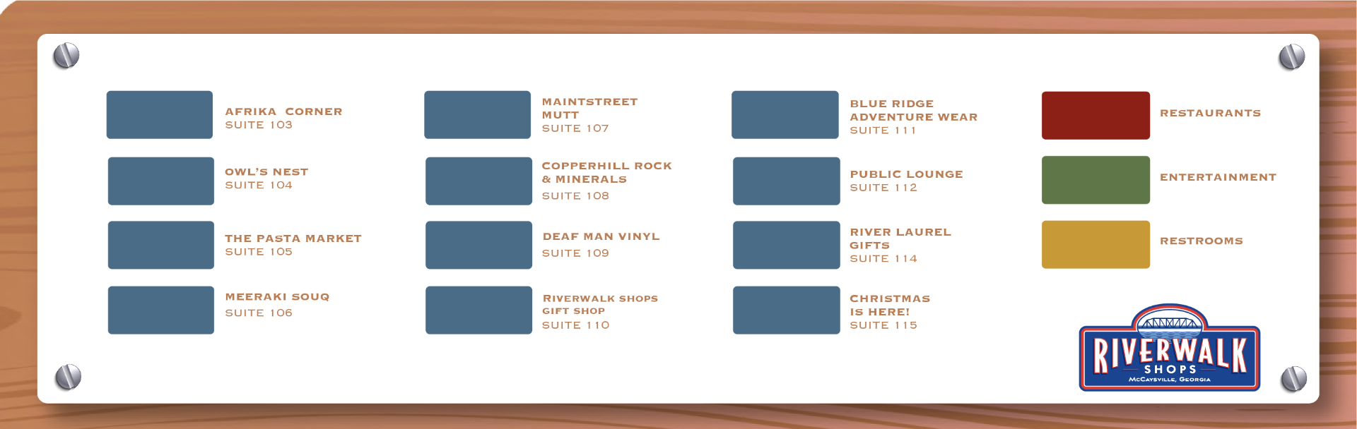 Riverwalk Shops | Map