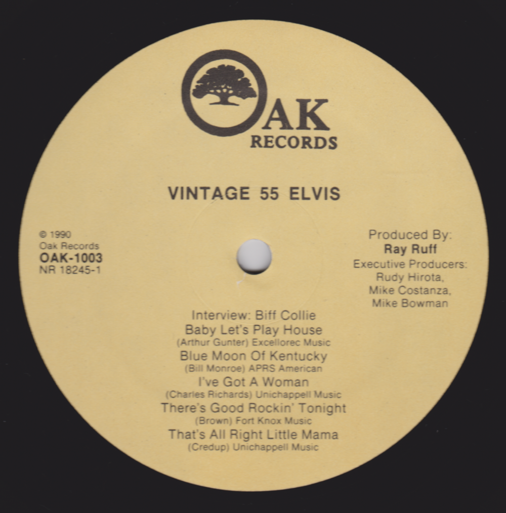 OAK 1003 VINTAGE 55 ELVIS BOOTLEG