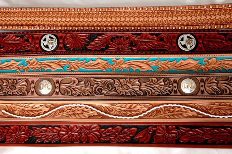 Lone Tree Leather Works | Custom Features for Hand Tooled Leather Belts