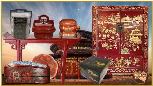 CHINESE LACQUERED BOXES