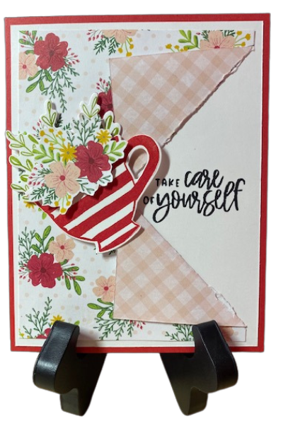 double fold back card