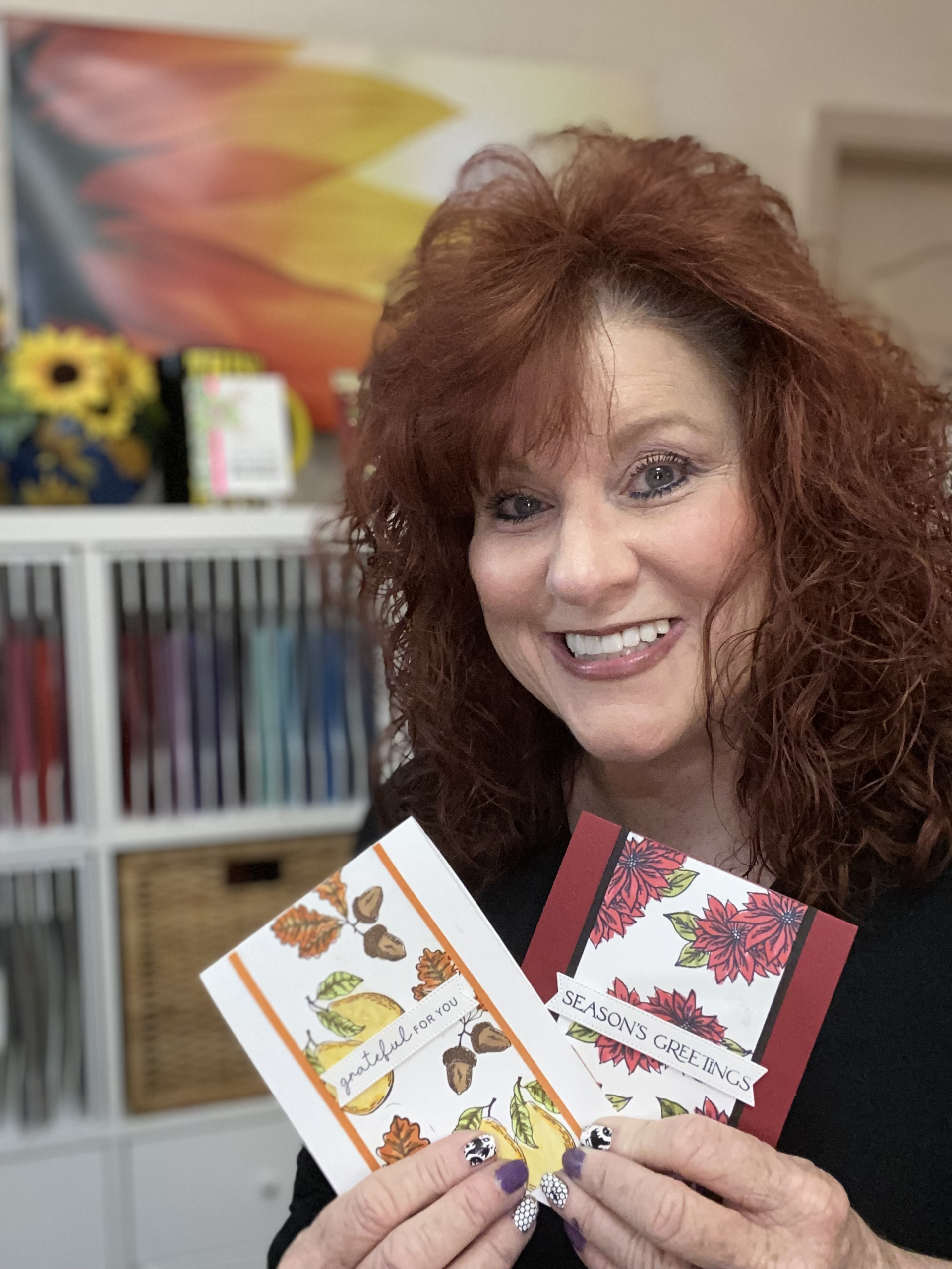 stamp ink and paper cards