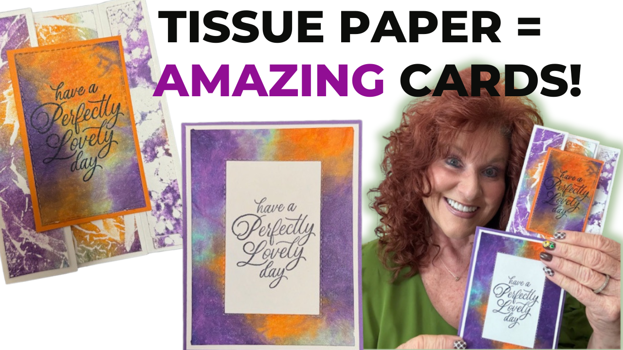 tissue paper creates beautiful backgrounds