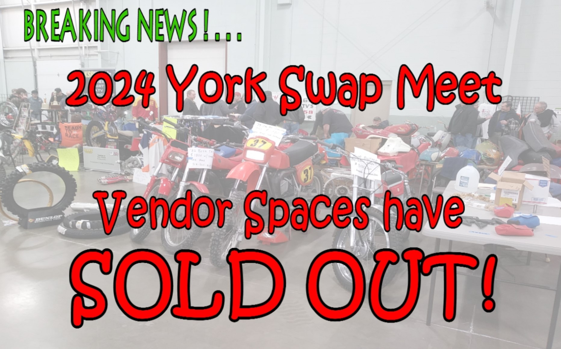 SWAP VENDOR SPACES SOLD OUT!