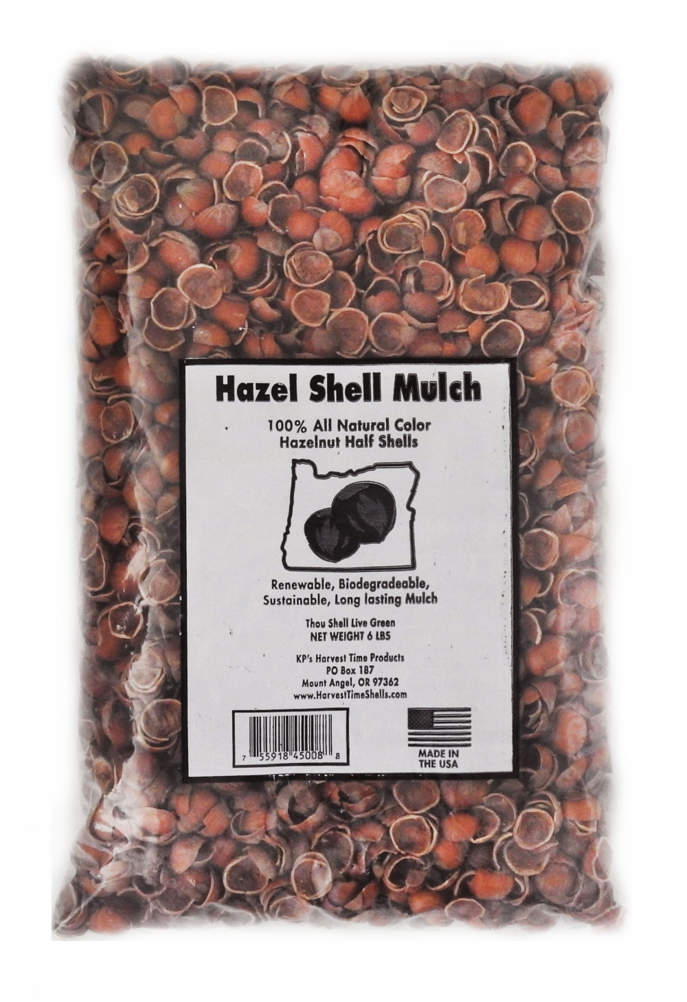 Hazel Shell Mulch