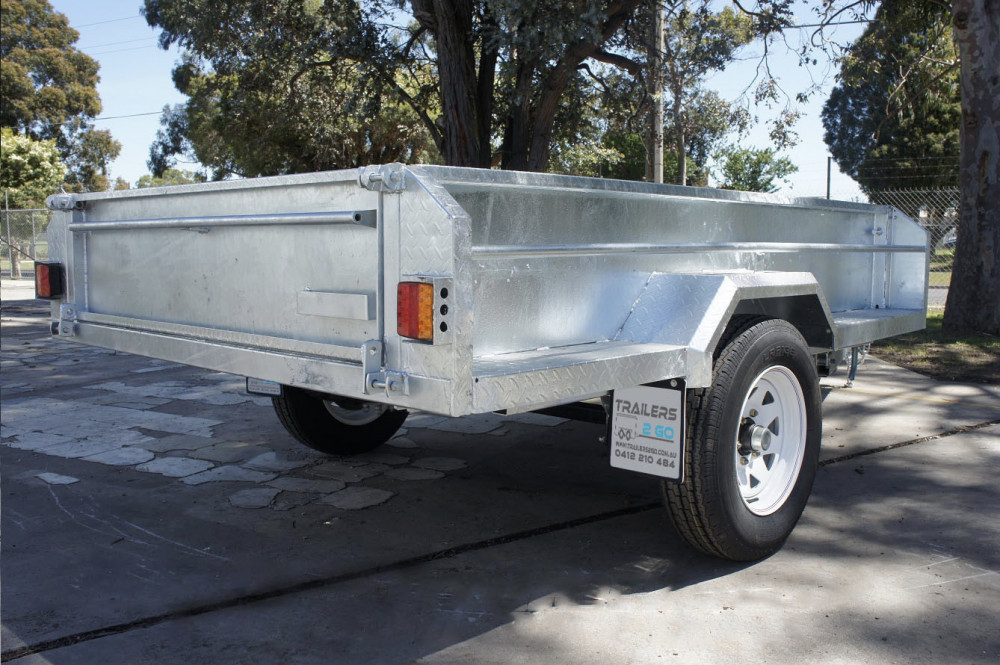Galvanised Hydraulic Single Axle Tipper Trailers - Trailers2Go
