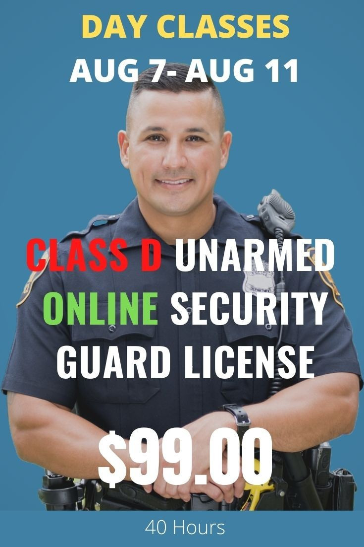 Florida Security School | D Class Security License | G Class Security ...