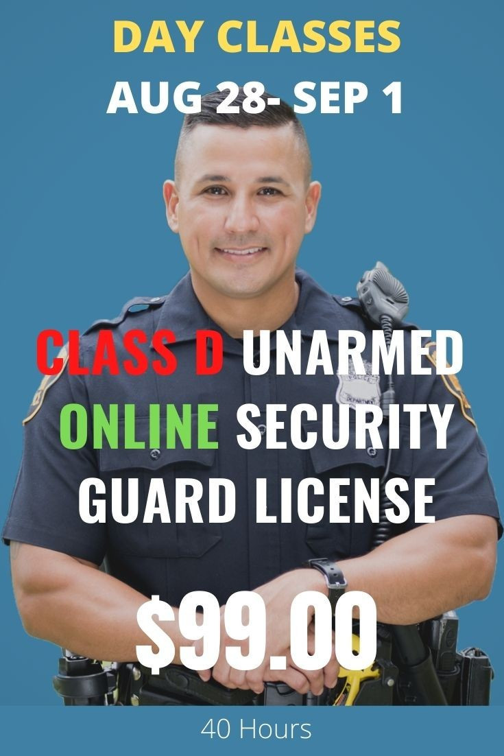 Florida Security School | D Class Security License | G Class Security ...