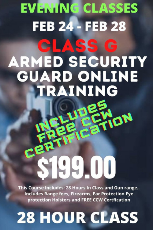 Florida Class G Armed Security License Training | Florida Security School