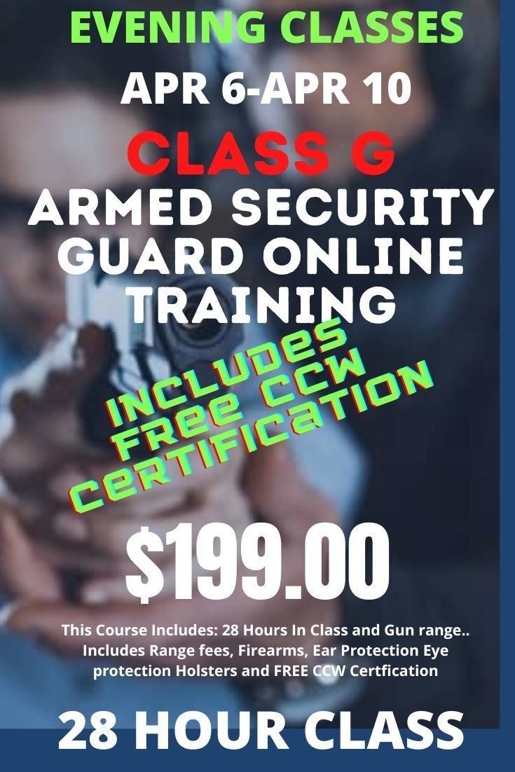 Florida Class G Armed Security License Training | Florida Security School