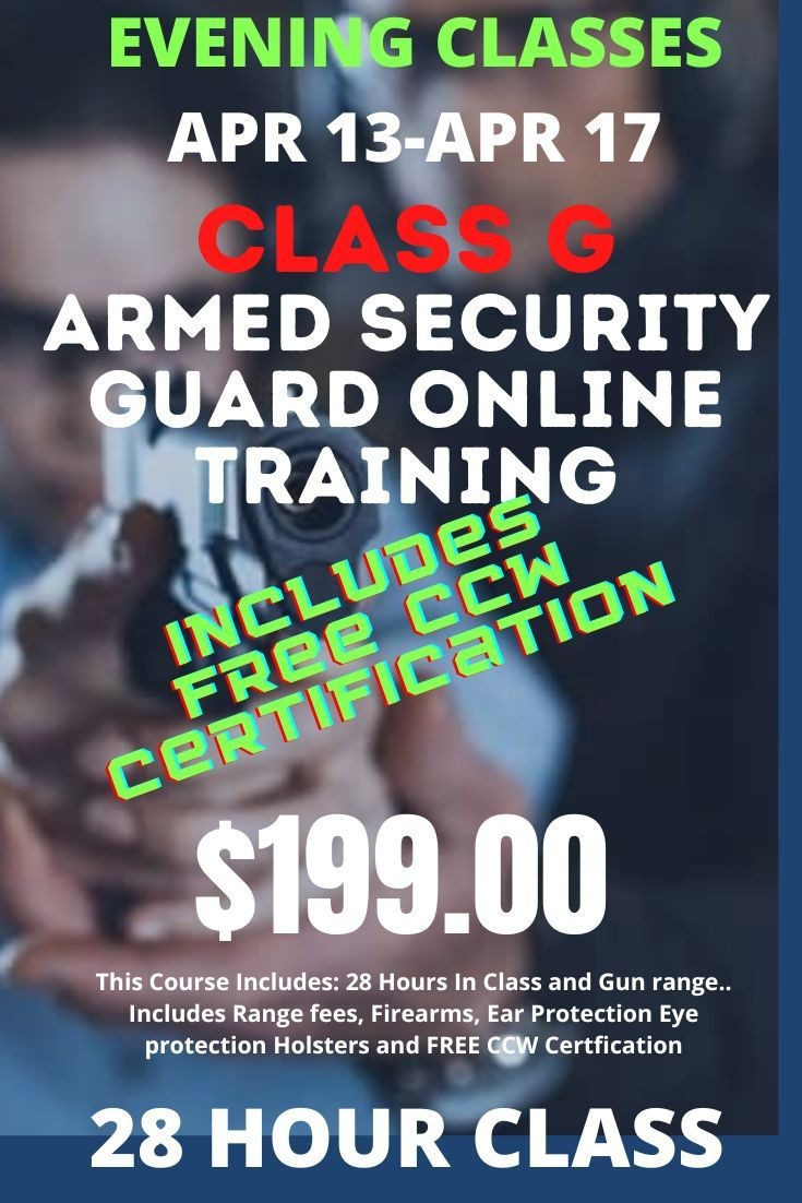 Florida Class G Armed Security License Training | Florida Security School