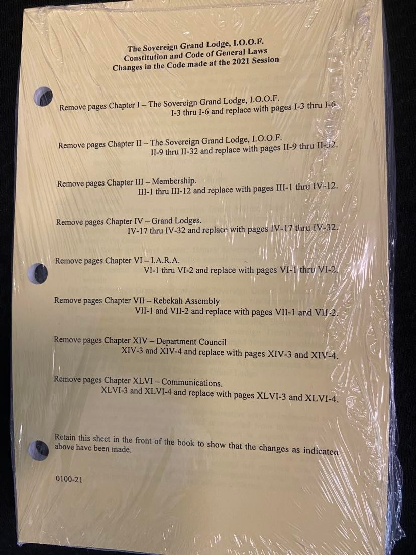 2021 SGL Code Update 0100-21-A2