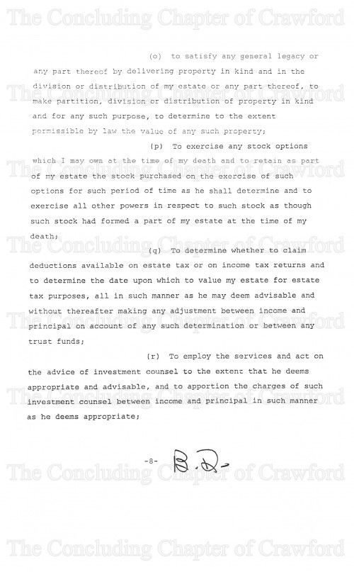 The Concluding Chapter of Crawford