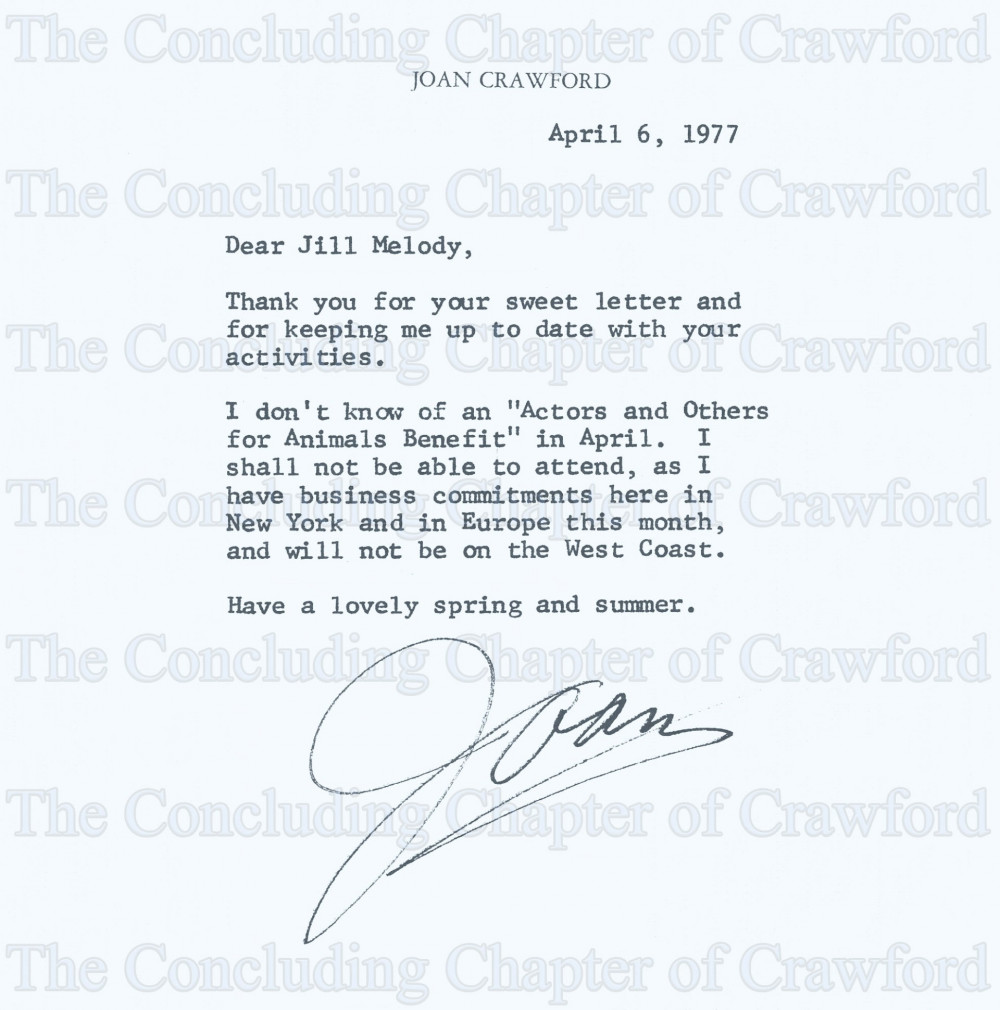 The Concluding Chapter of Crawford