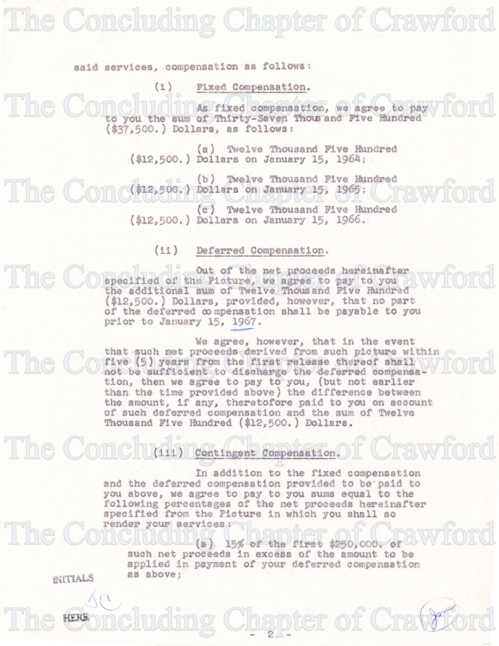 The Concluding Chapter of Crawford