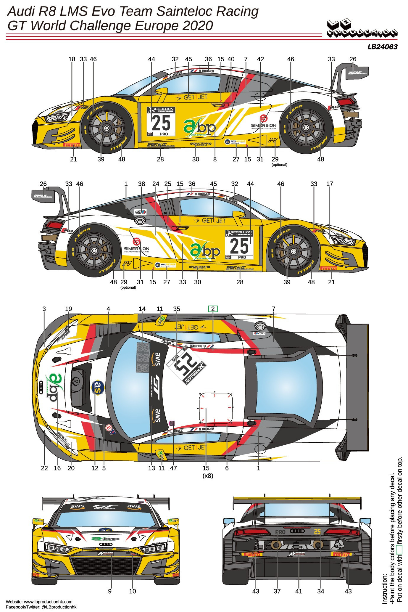 Audi R8 LMS Evo Team Sainteloc Racing- GT World Challenge Europe 2020 ...