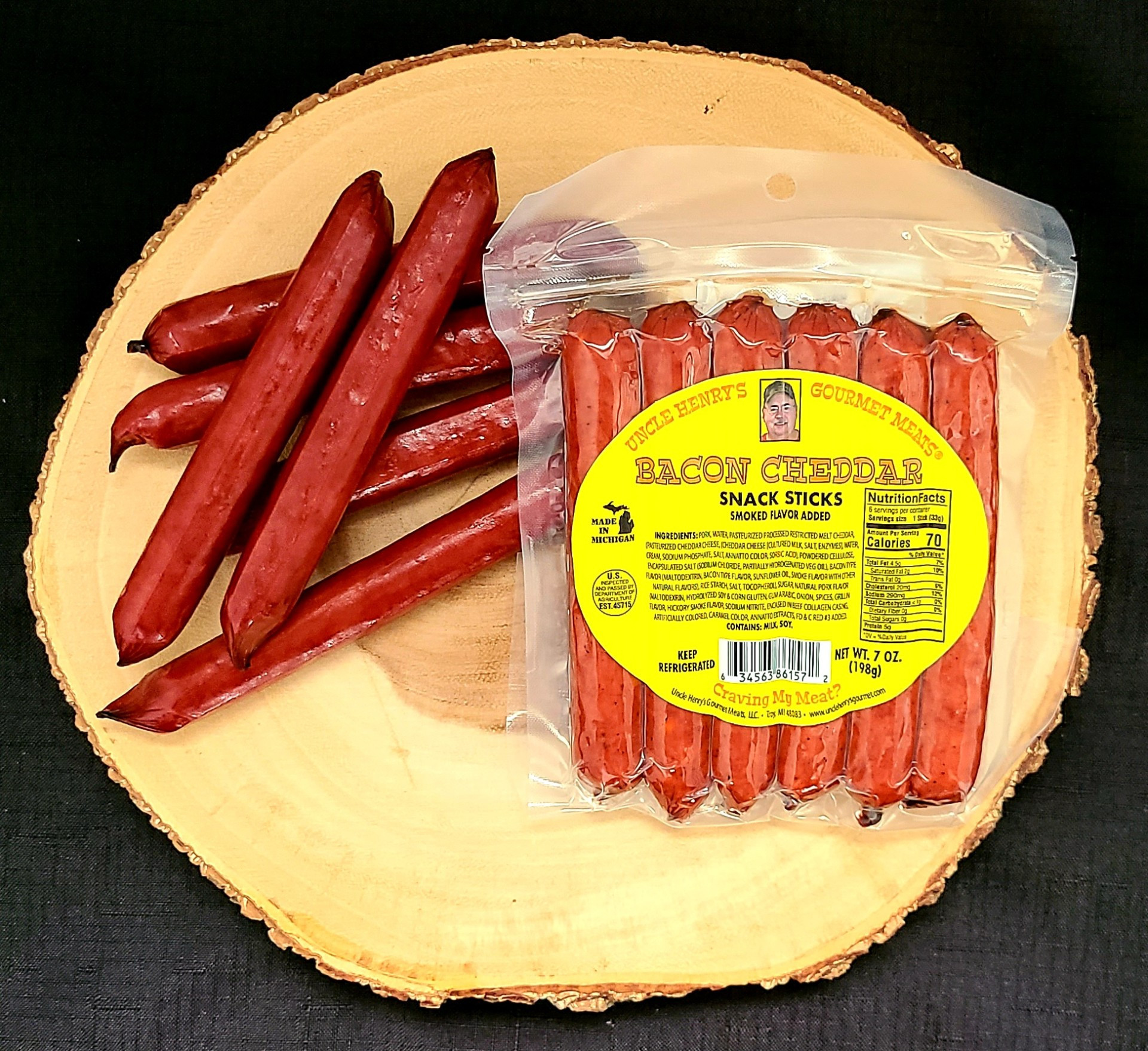 Bacon Cheddar Snack Sticks