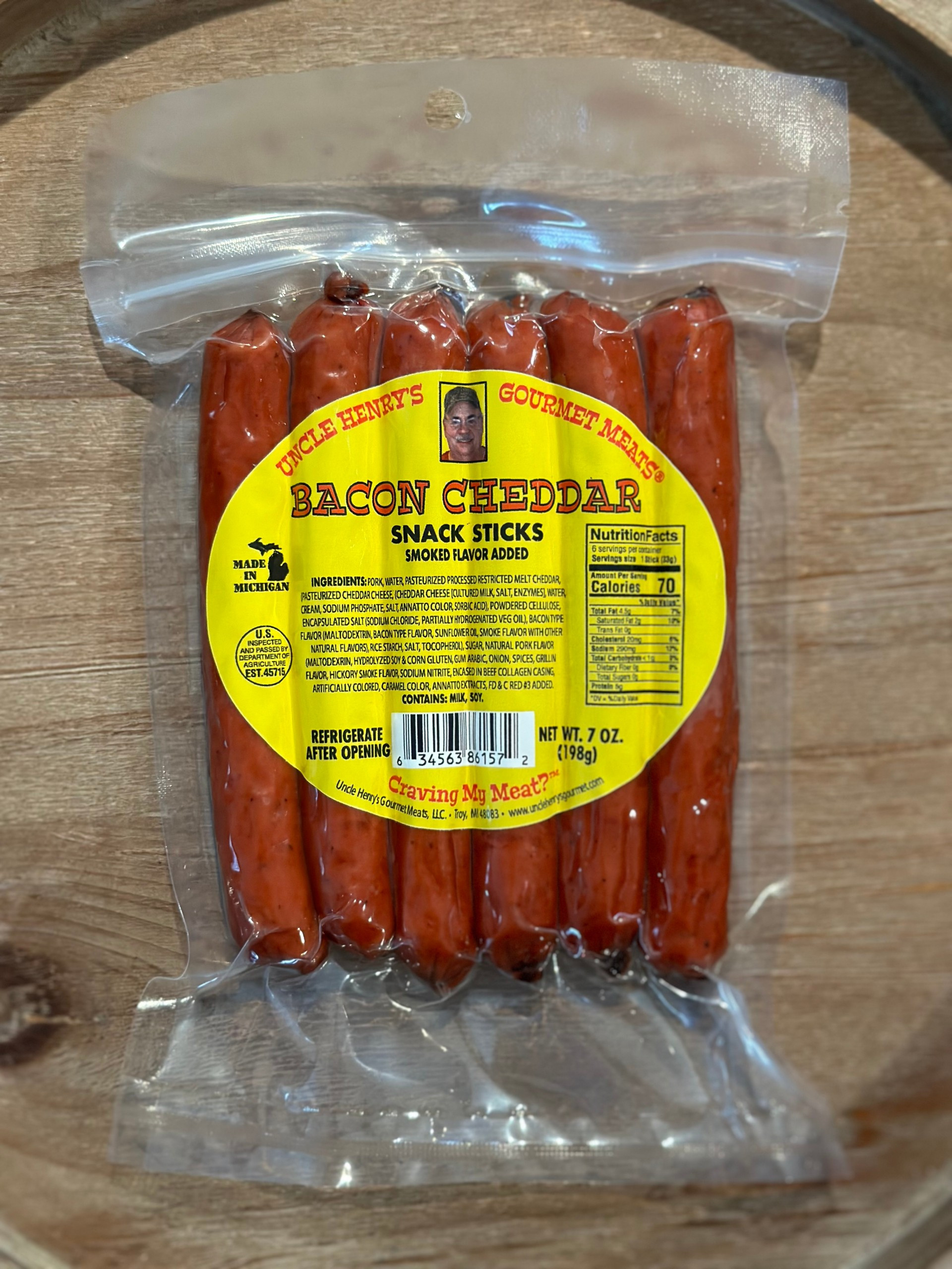 Bacon Cheddar Snack Sticks