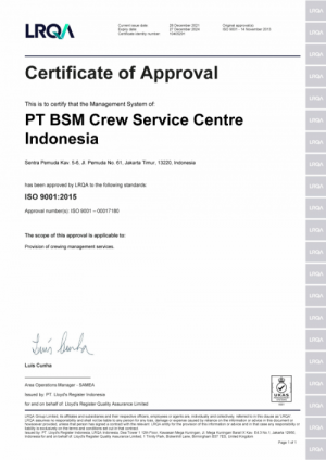 BSM Crew Service Centre Indonesia
