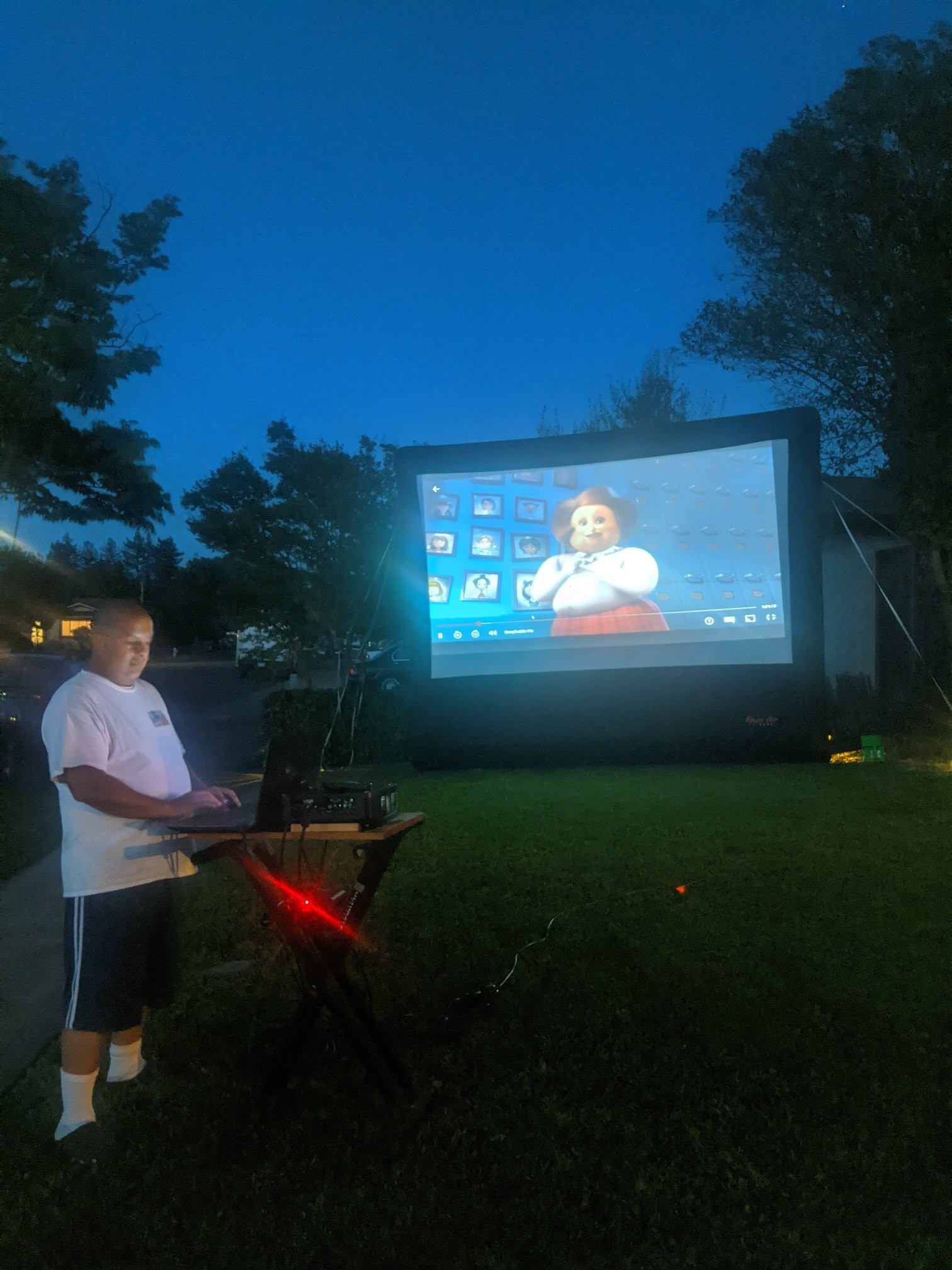 Big Screen Out Door Movie Night