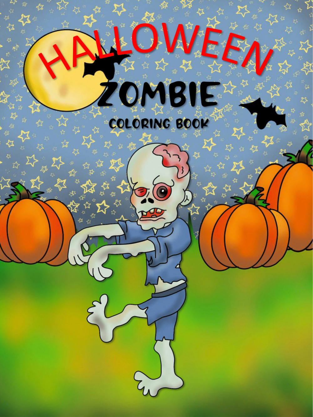 halloween zombie coloring book