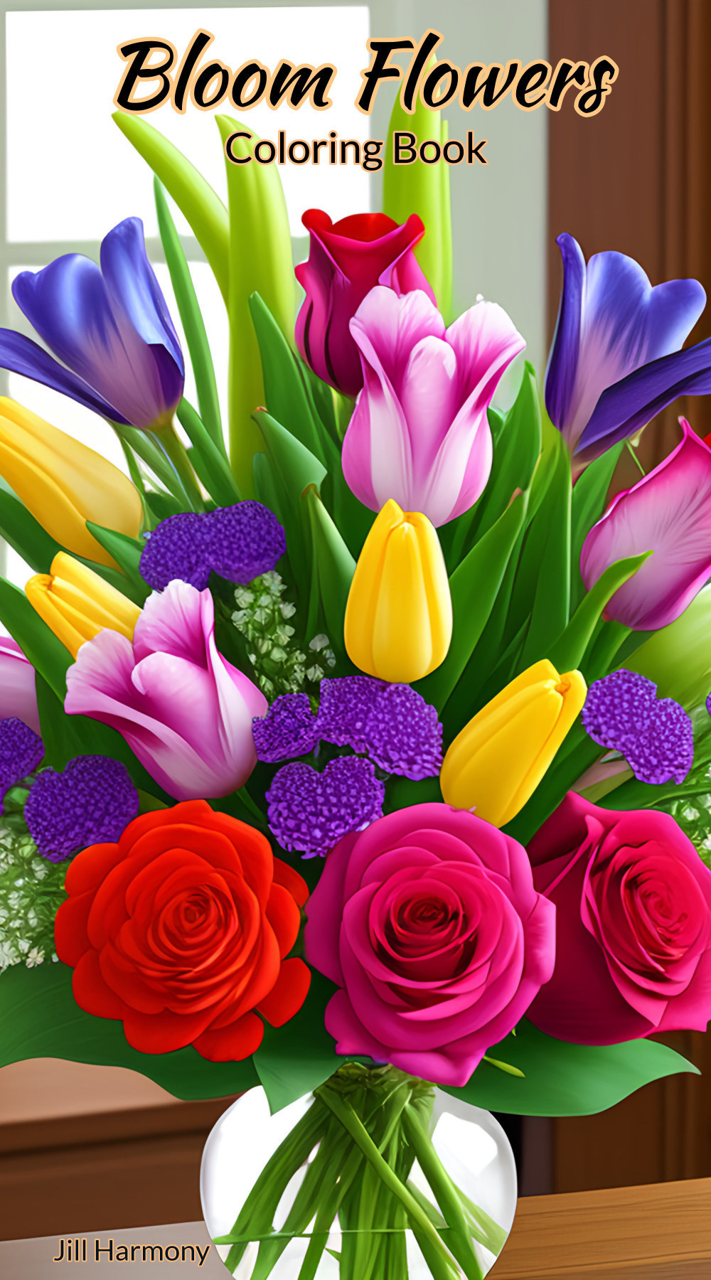 Bloom Flowers Coloring Book