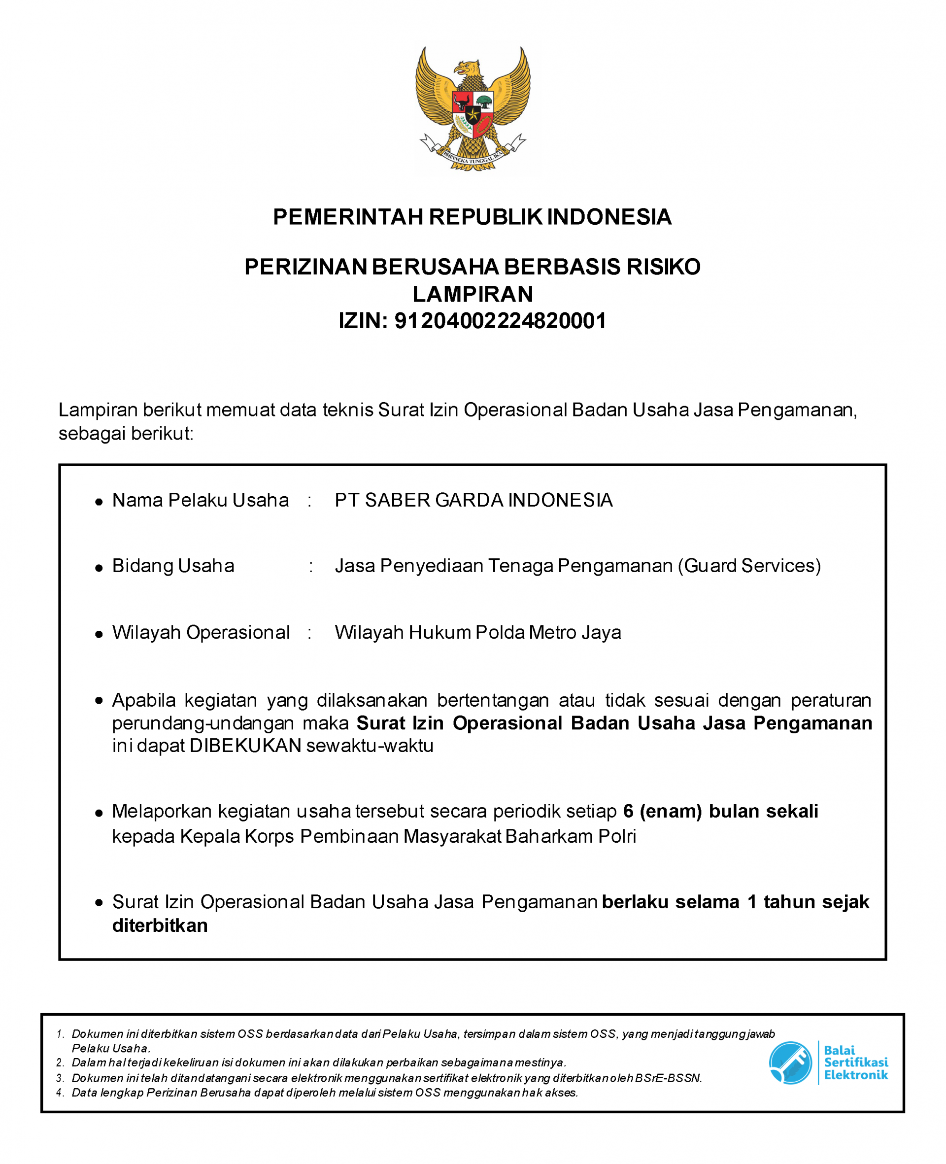 About - Saber Garda Indonesia (SGI) - We Know Our Security Protection ...