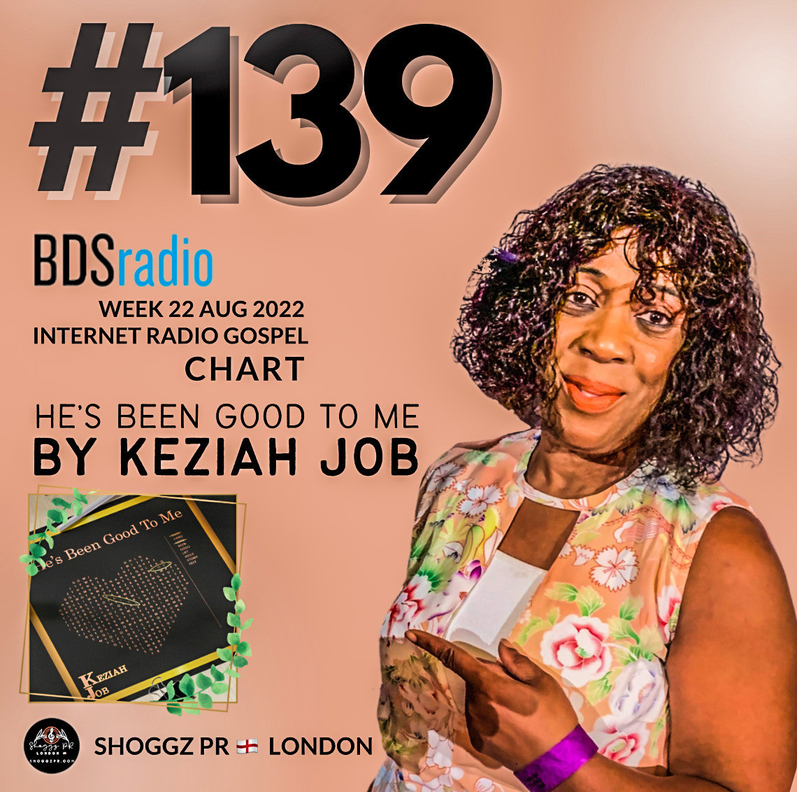 Keziah Job breaks into the Top 140 on the American BDS Charts whilst ...