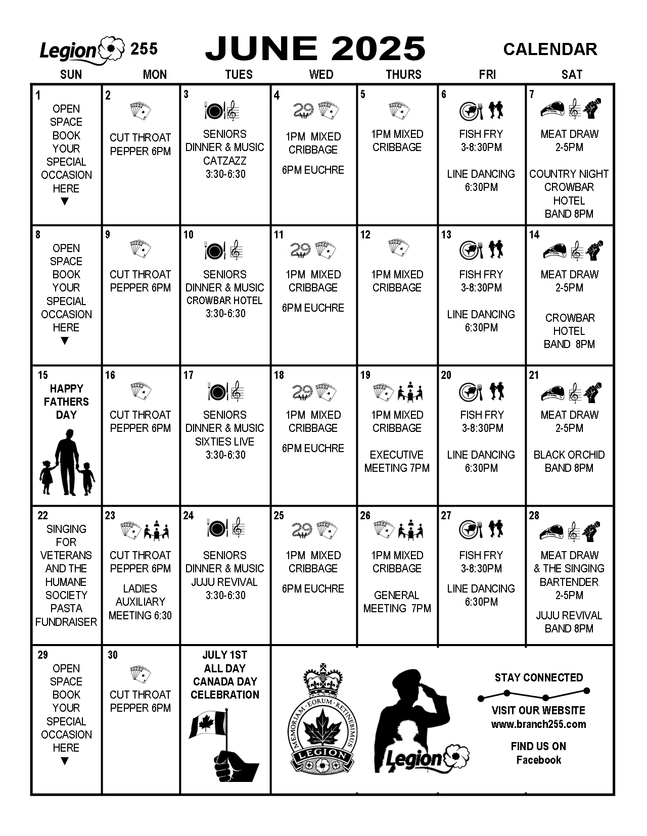 Home, Royal Canadian Legion, Branch 255, Legion Branch 255, Riverside ...