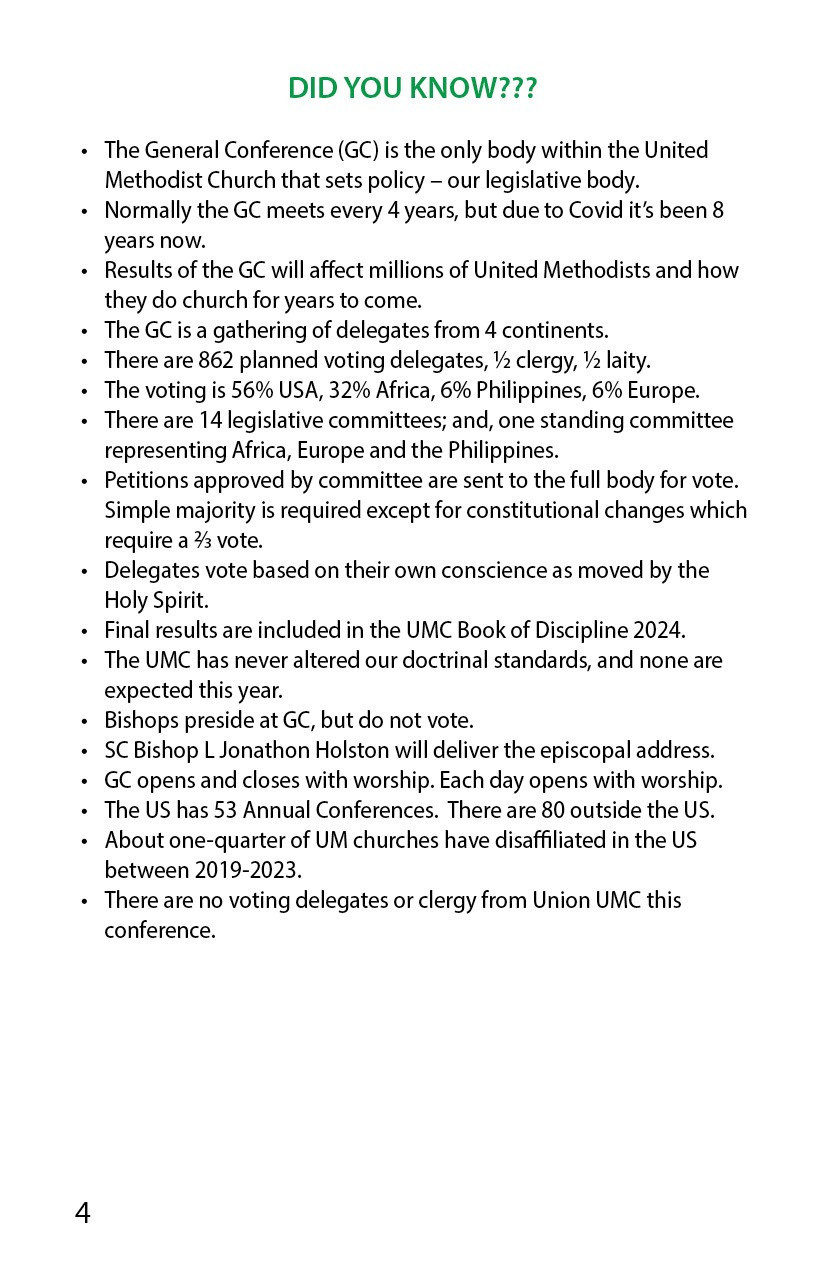 Prayer Devotional Guide for the United Methodist Church General ...