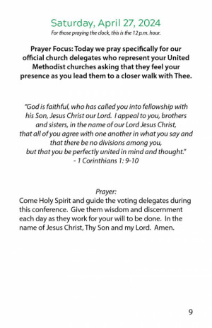 Prayer Devotional Guide for the United Methodist Church General ...