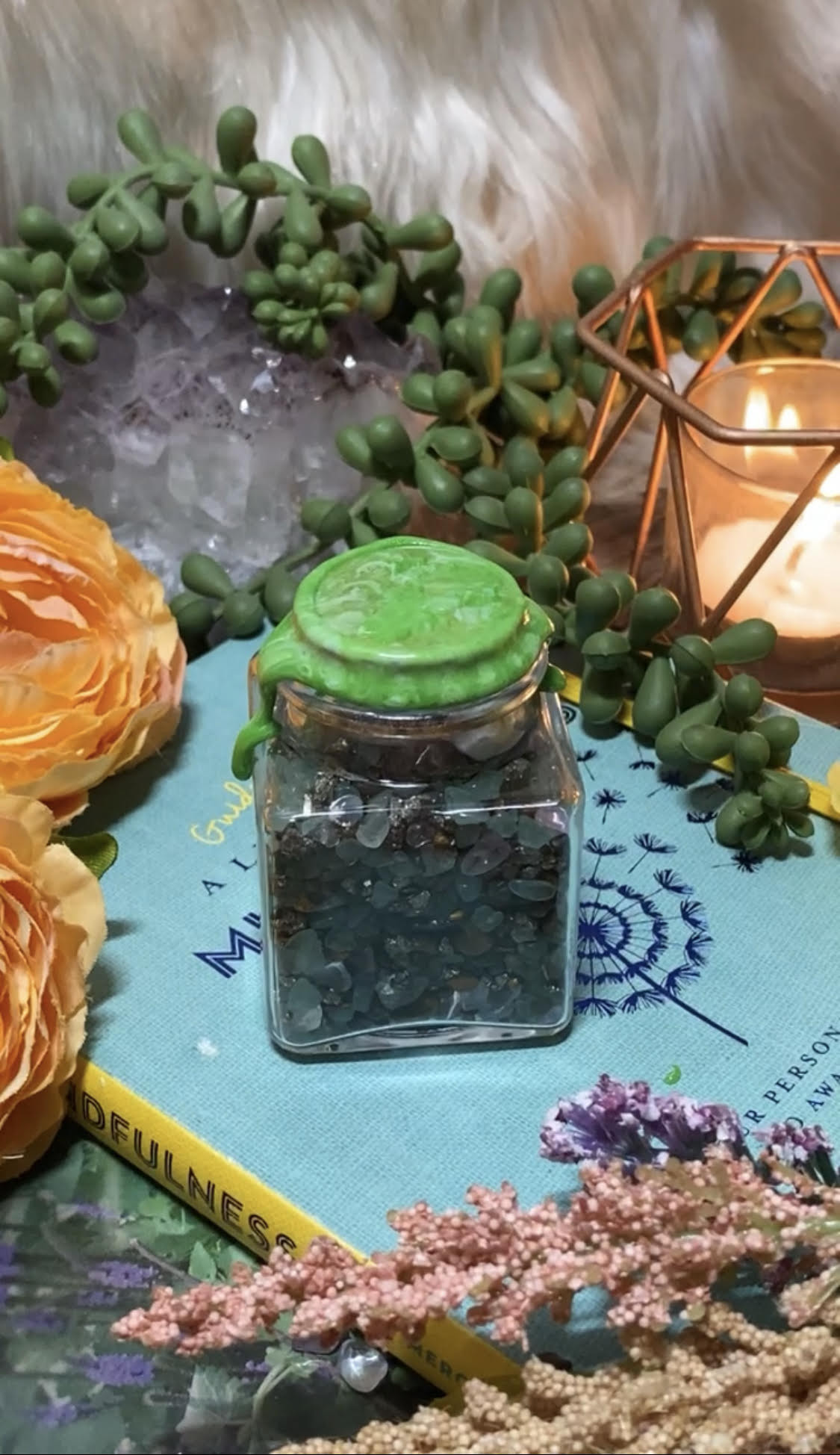 Money flow & success intention jar