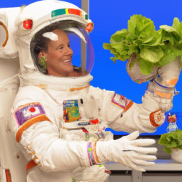 nasa used hydroponics to grow lettuce at the international space station