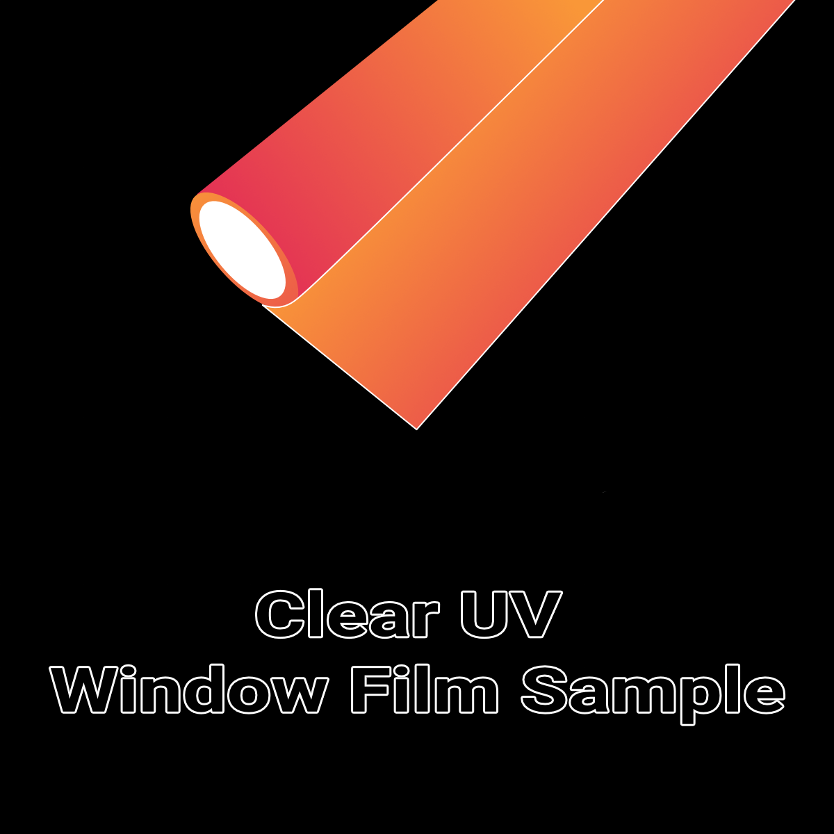 Window Film Sample - Clear UV