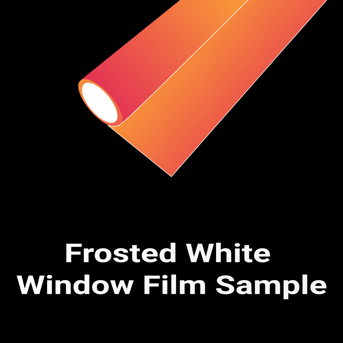Window Film Sample - Frosted White