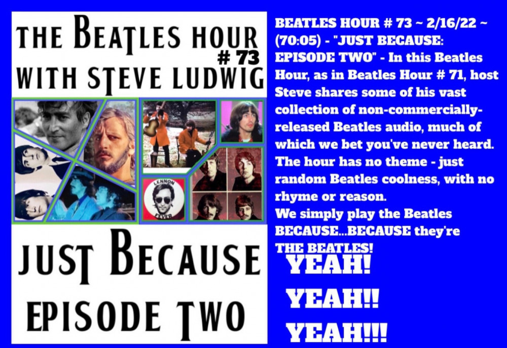 BEATLES HOUR WITH STEVE LUDWIG
