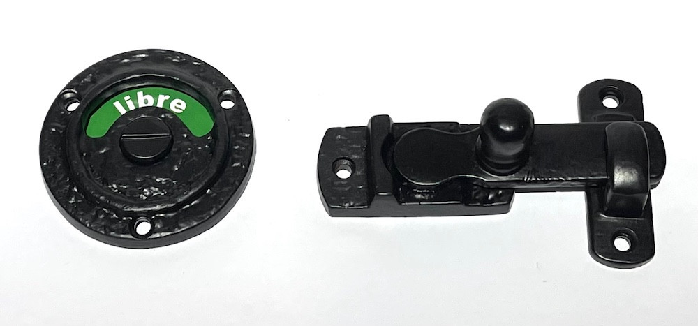 V-100 Vintage Style Cast Iron Bathroom Privacy Indicator Lock