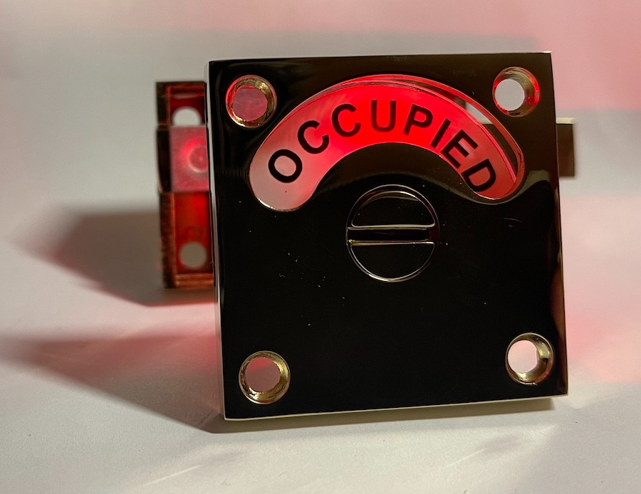 D 100 LED Bathroom Door Indicator Lock