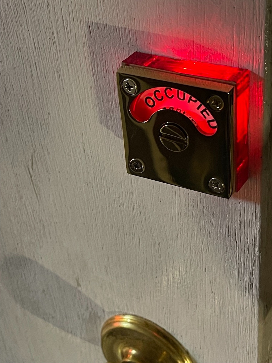 D 100 LED Bathroom Door Indicator Lock