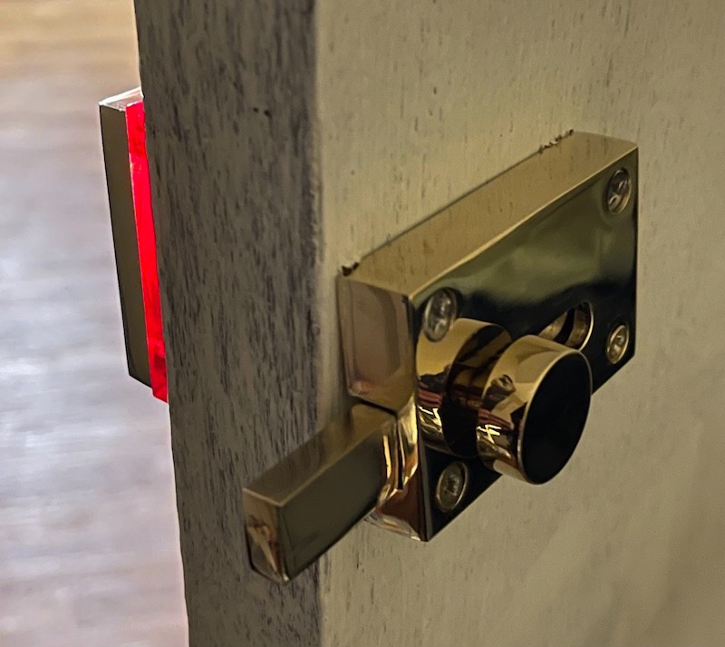 D 100 LED Bathroom Door Indicator Lock