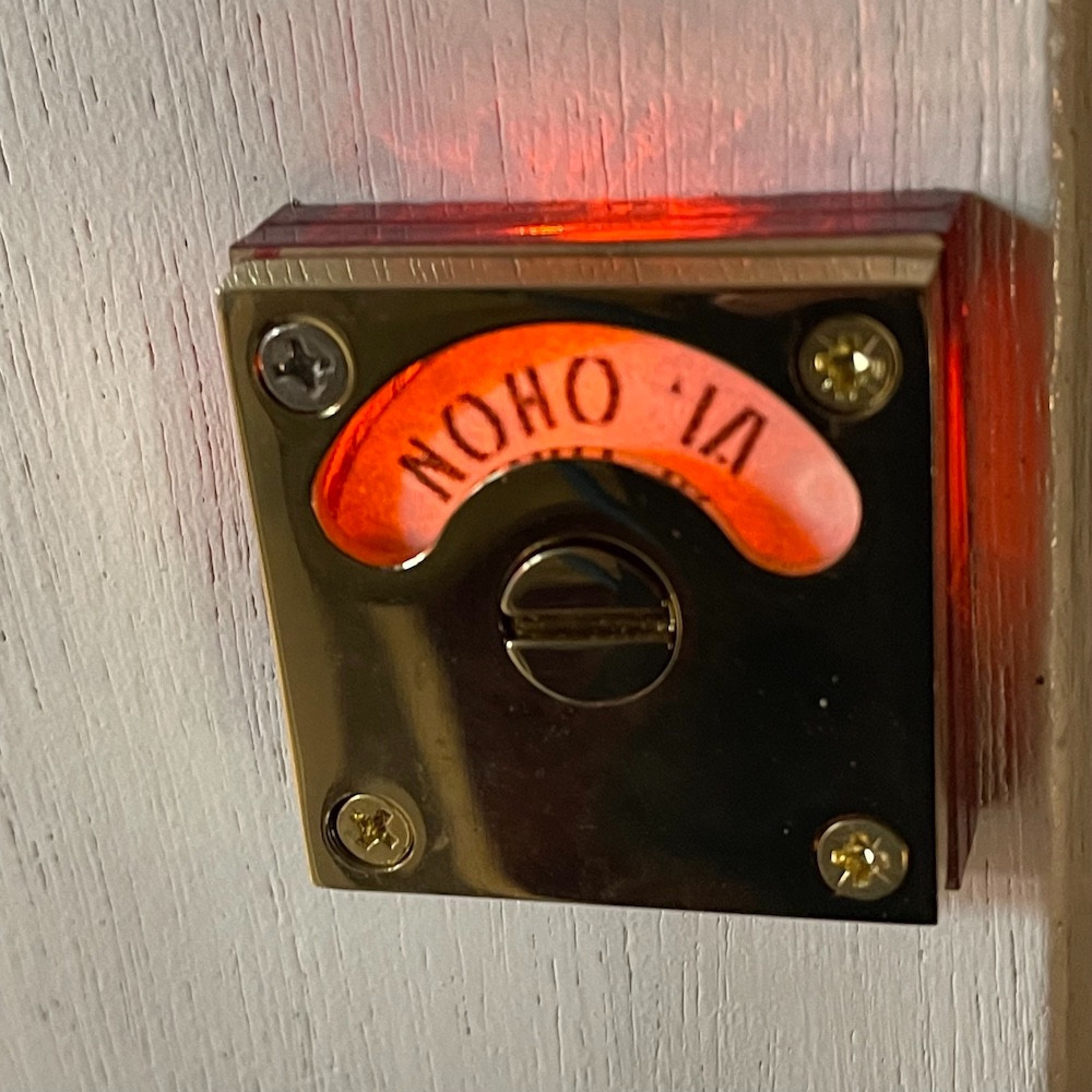 D 100 LED Bathroom Door Indicator Lock