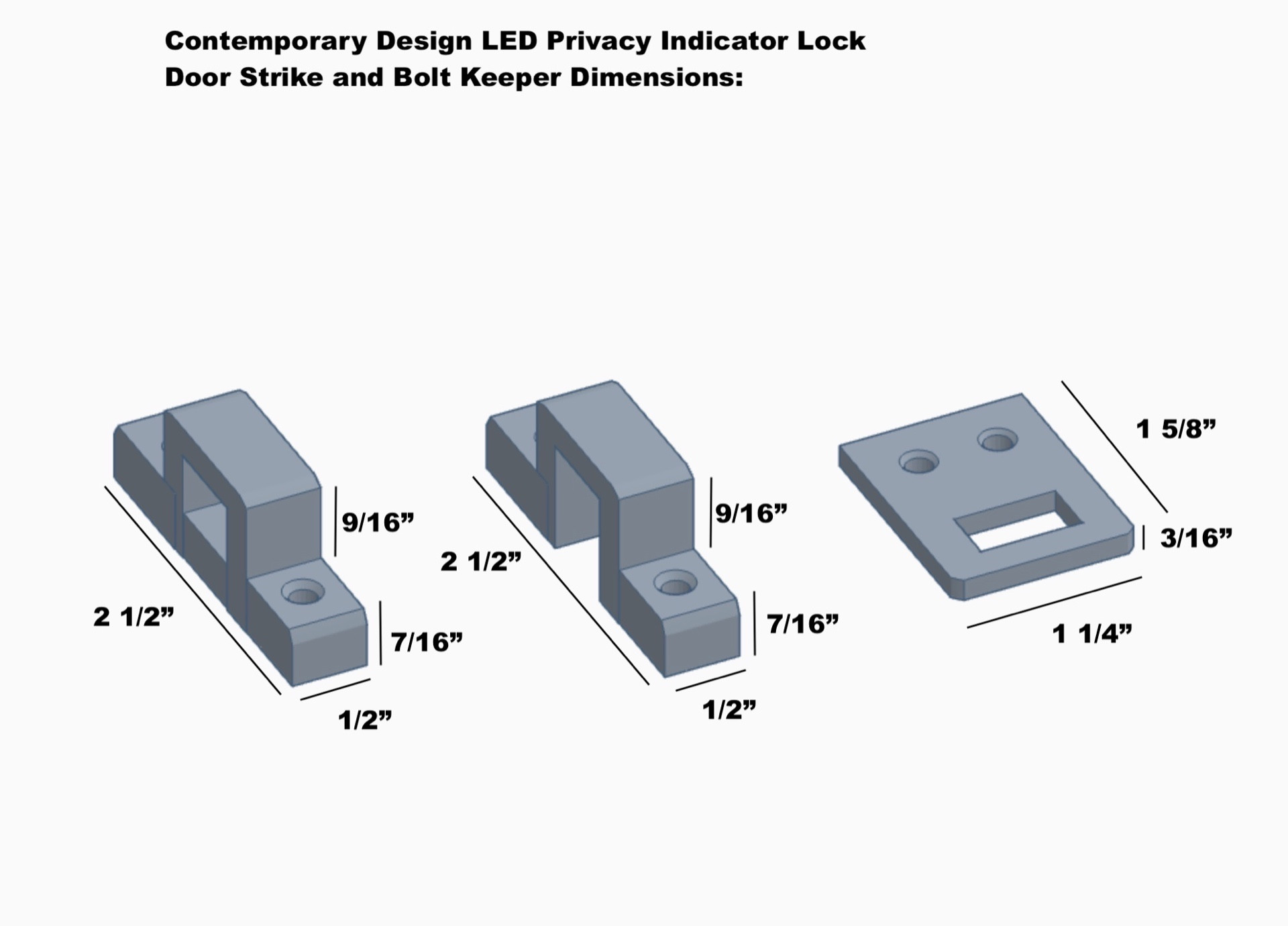Contemporary Design LED Privacy Indicator Lock